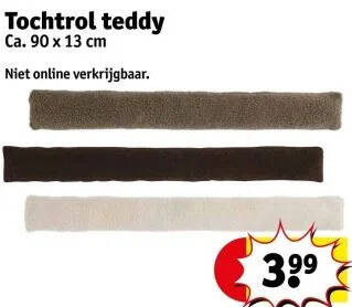 Tochtrol teddy aanbieding bij Kruidvat