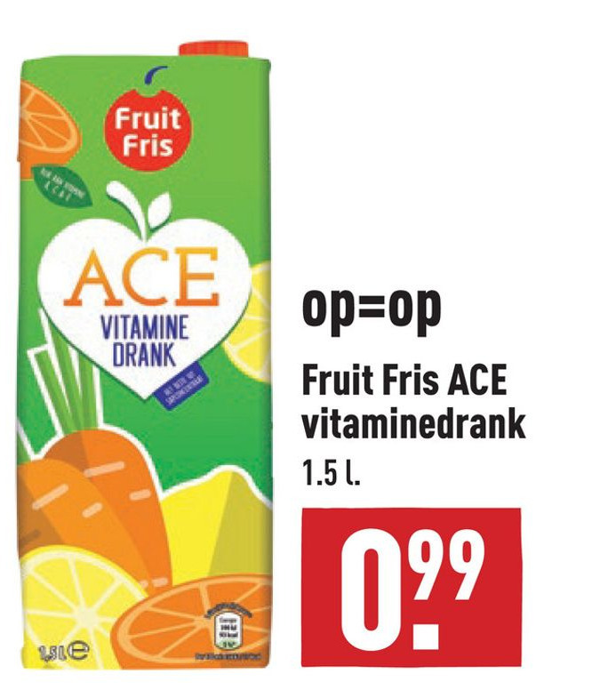 Fruit Fris ACE vitaminedrank IK aanbieding bij ALDI