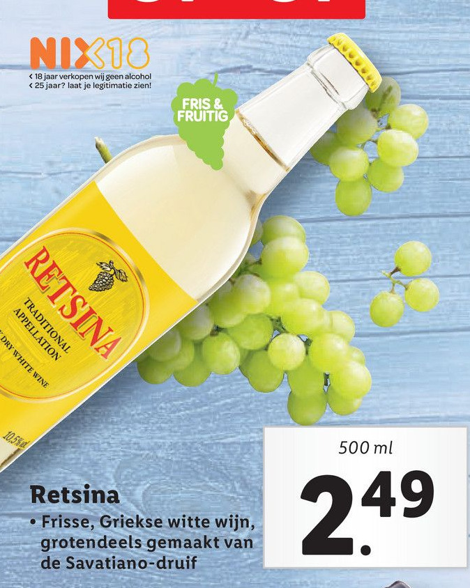 Retsina aanbieding bij Lidl