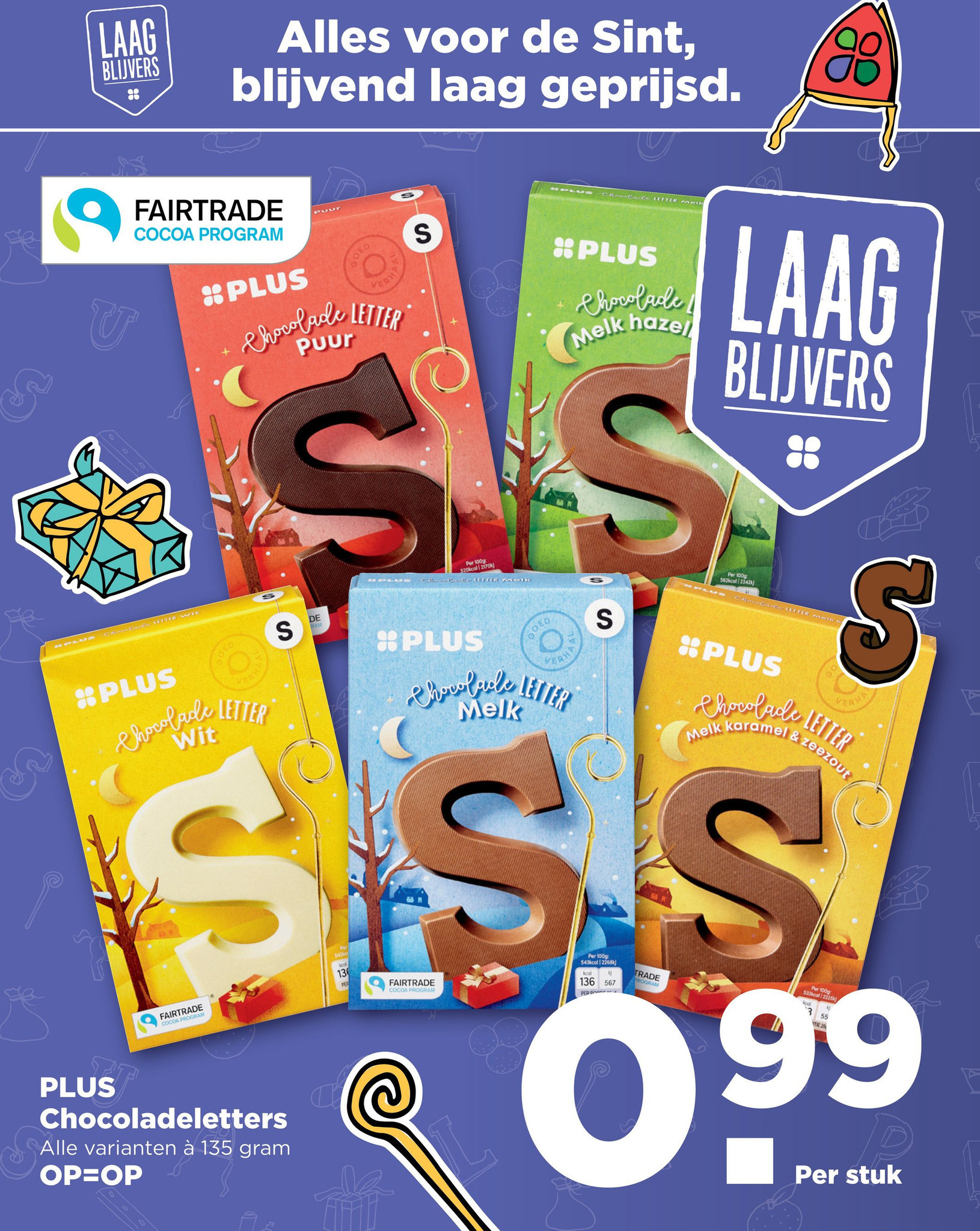 PLUS Chocoladeletters aanbieding bij PLUS