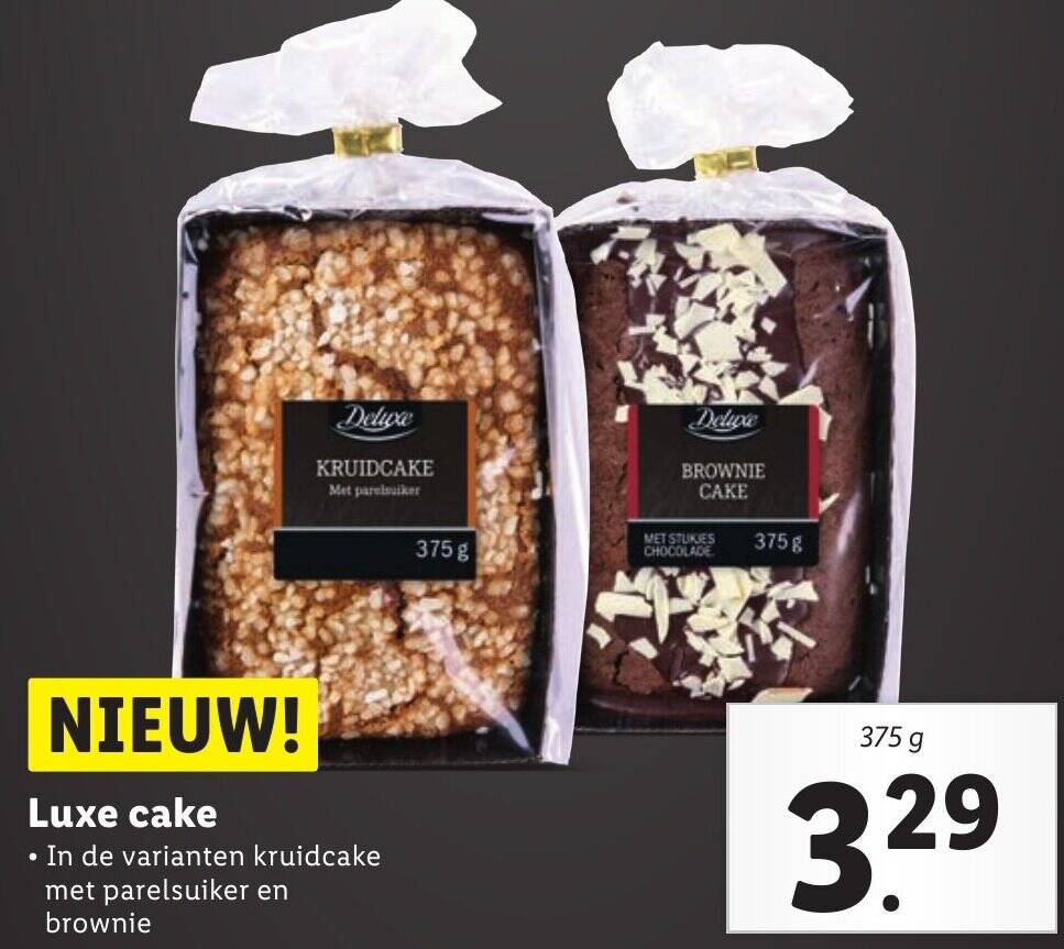 Luxe cake 375 g aanbieding bij Lidl