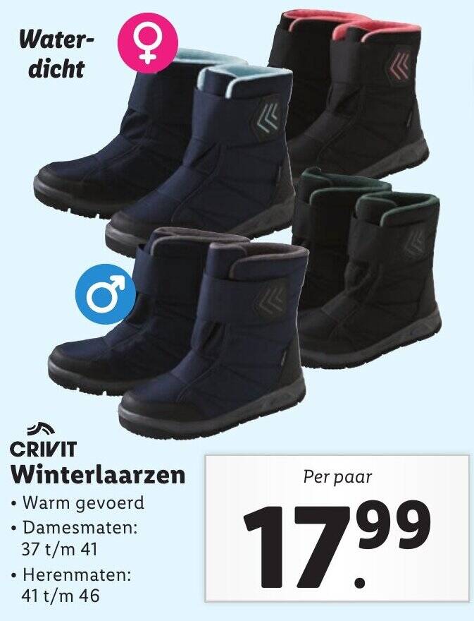 Crivit Winterlaarzen aanbieding bij Lidl