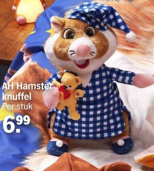 AH Hamster knuffel aanbieding bij Albert Heijn