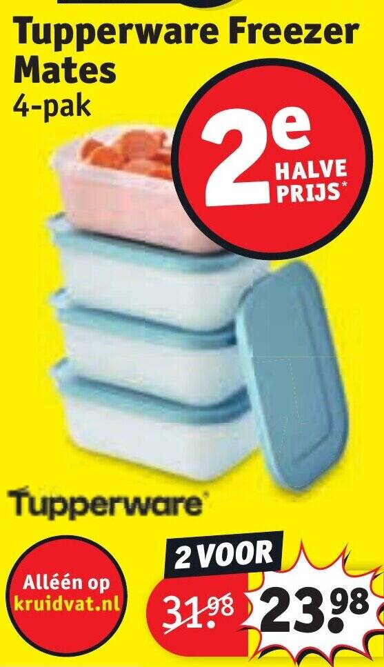 Tupperware freezer mates 4-pak aanbieding bij Kruidvat