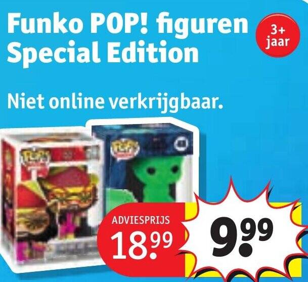 Funko POP! figuren 3+ Special Edition aanbieding bij Kruidvat