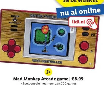 Mad Monkey Arcade game | €8.99 aanbieding bij Lidl