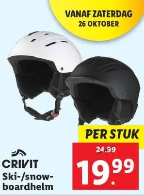 5 CRIVIT Ski-/snow- boardhelm aanbieding bij Lidl