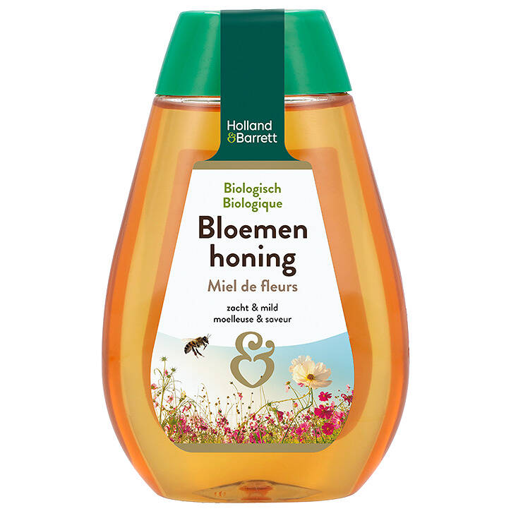 Holland & Barrett Biologische Bloemenhoning Fles - 350g 2+1 gratis ...