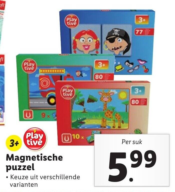 Magnetische puzzel aanbieding bij Lidl
