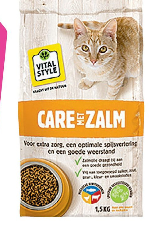Vitalstyle kip, rund of zalm voor kat aanbieding bij Ranzijn