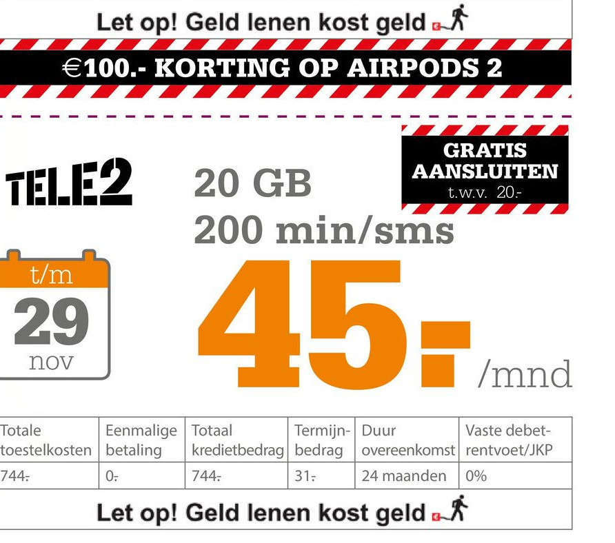 iPhone 13 mini 128 GB tele2 aanbieding bij Telecombinatie