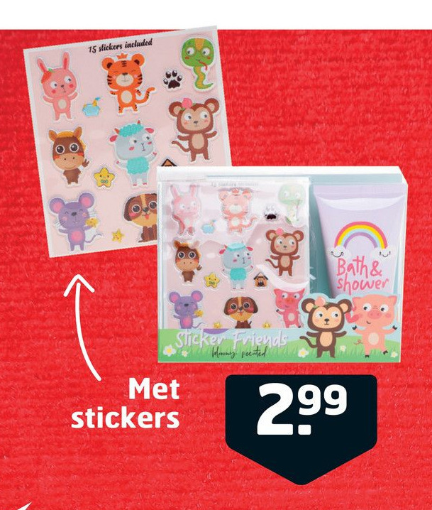 Met stickers aanbieding bij Trekpleister