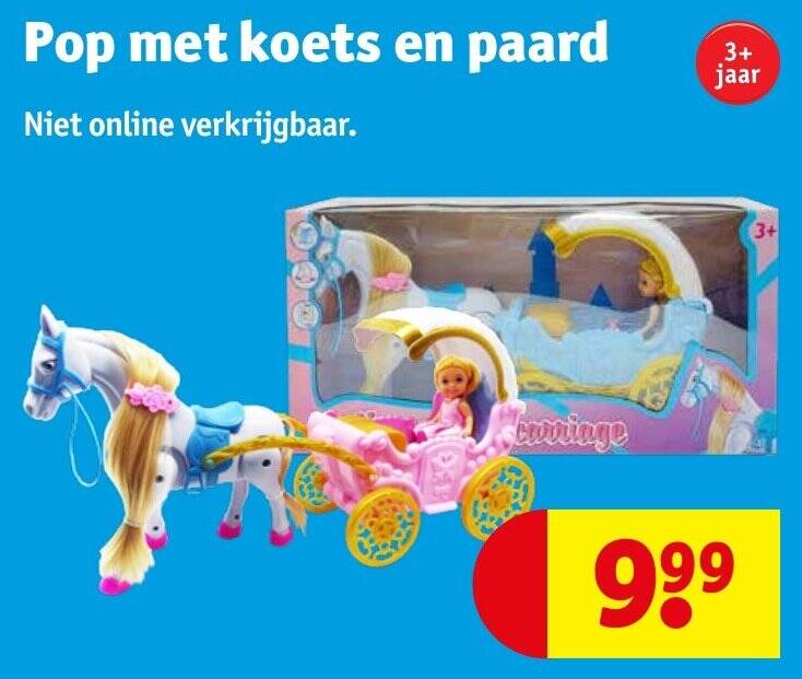 Pop met koets en paard aanbieding bij Kruidvat