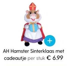 AH Hamster Sinterklaas met aanbieding bij Albert Heijn
