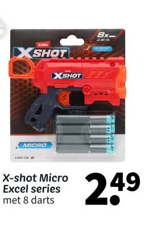 X-shot Micro Excel series aanbieding bij Wibra