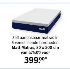 Matt Matras aanbieding bij Albert Heijn Geldig t/m 02-02-2025