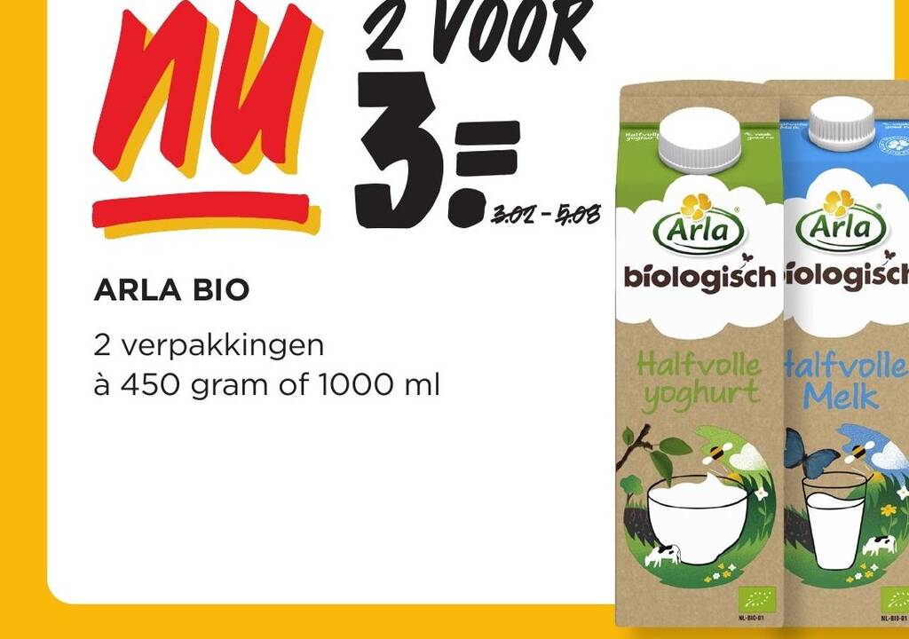 Arla bio aanbieding bij Jumbo