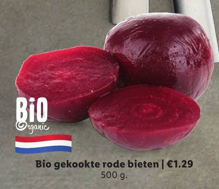 Bio gekookte rode bieten 500 g aanbieding bij Lidl