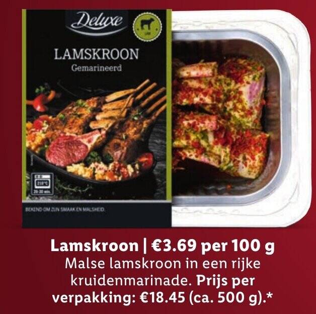 Lamskroon 100 g aanbieding bij Lidl