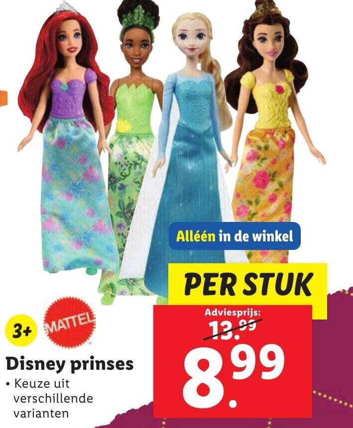 Disney prinses 1 stuk aanbieding bij Lidl