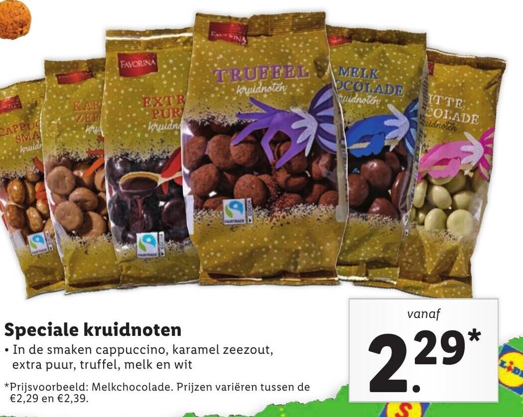Speciale kruidnoten aanbieding bij Lidl