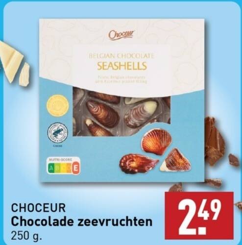 Chocolade zeevruchten 250 g aanbieding bij ALDI