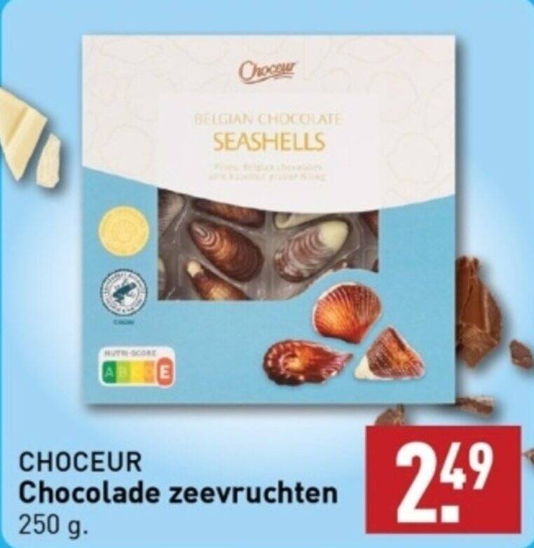Choceur chocolade zeevruchten 250 g aanbieding bij ALDI