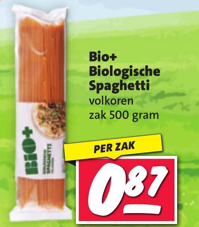 Bio+ Biologische Spaghetti 500 gram aanbieding bij Nettorama