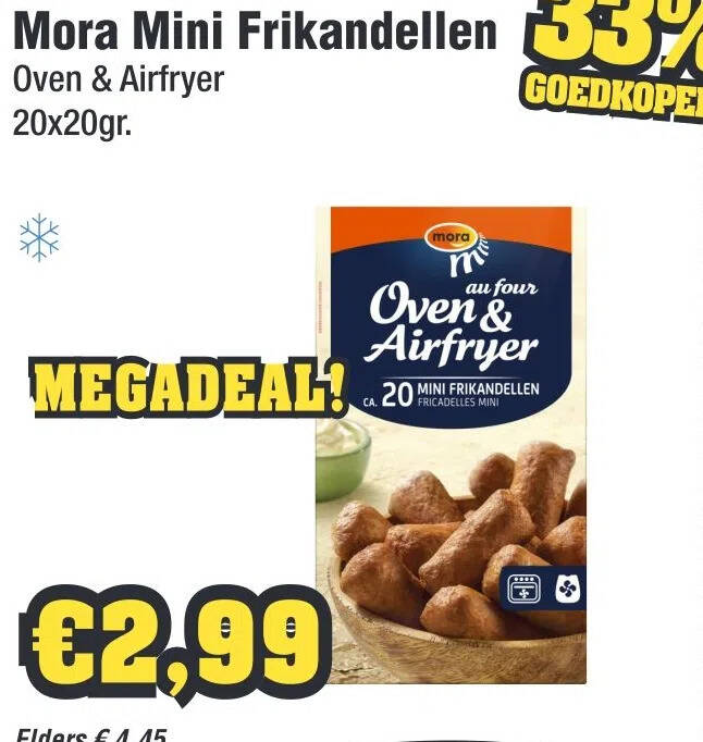 Mora Mini Frikandellen aanbieding bij Budget Food