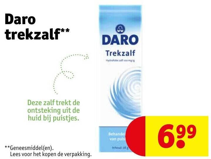 Daro trekzalf aanbieding bij Kruidvat