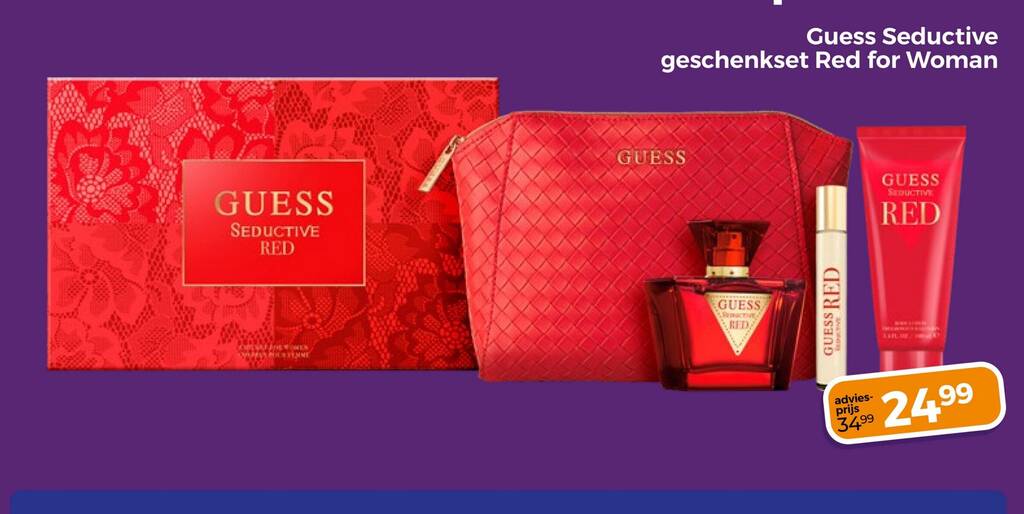 Guess Seductive geschenkset Red for Woman aanbieding bij Trekpleister