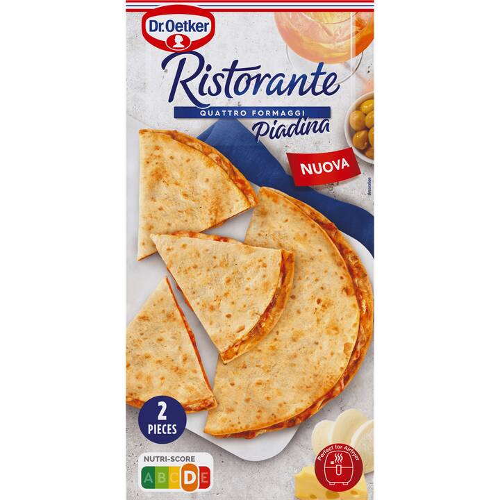 Dr. Oetker Ristorante Piadina Quattro Formaggi Flatbread 2 stuks 1+1 ...