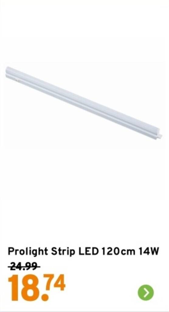 Prolight Strip LED 14W 120 cm aanbieding bij GAMMA