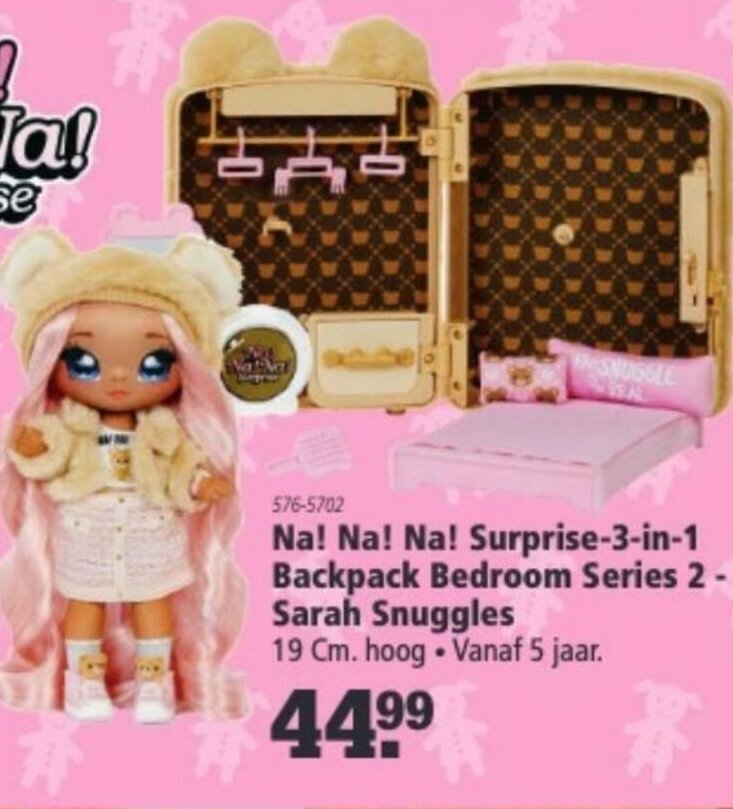 Na! Na! Na! Surprise-3-in-1 Backpack Bedroom Series 2 - Sarah Snuggles ...