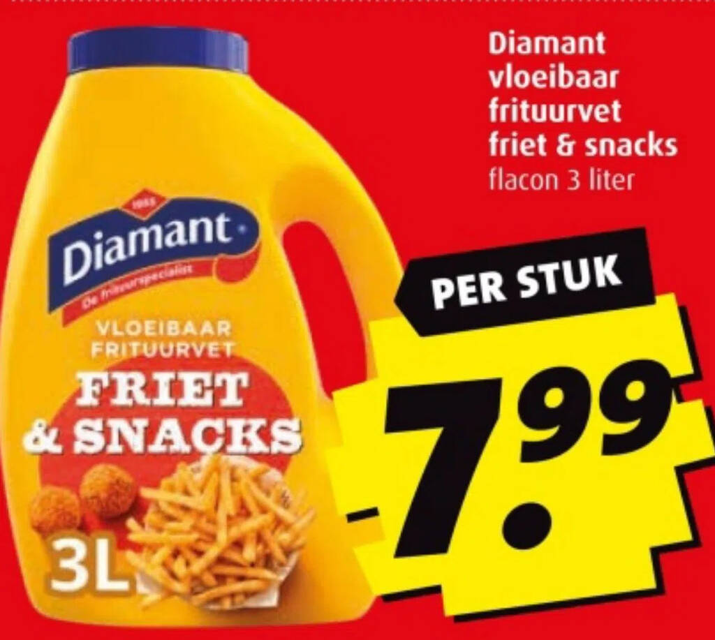 Diamant vloeibaar frituurvet friet & snacks aanbieding bij Boni