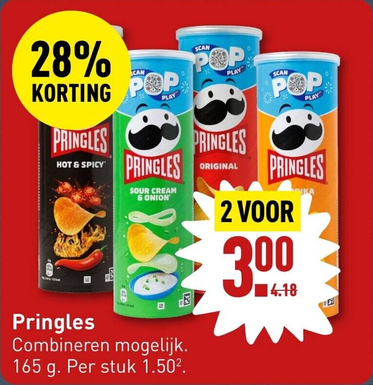 Pringles 165 g aanbieding bij ALDI