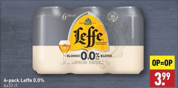 Leffe 0.0% 33 cl aanbieding bij ALDI