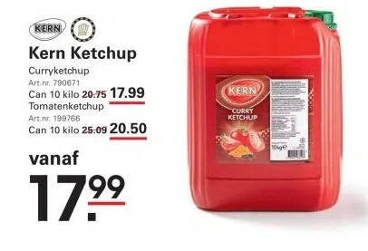 Kern Ketchup aanbieding bij Sligro
