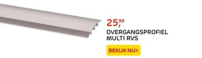 OVERGANGSPROFIEL MULTI RVS aanbieding bij Praxis