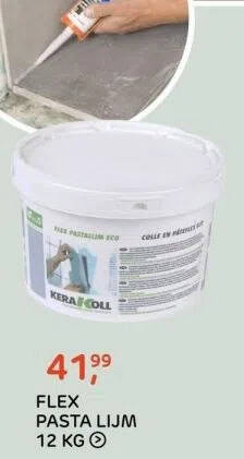 FLEX PASTA LIJM 12 KG >> aanbieding bij Praxis