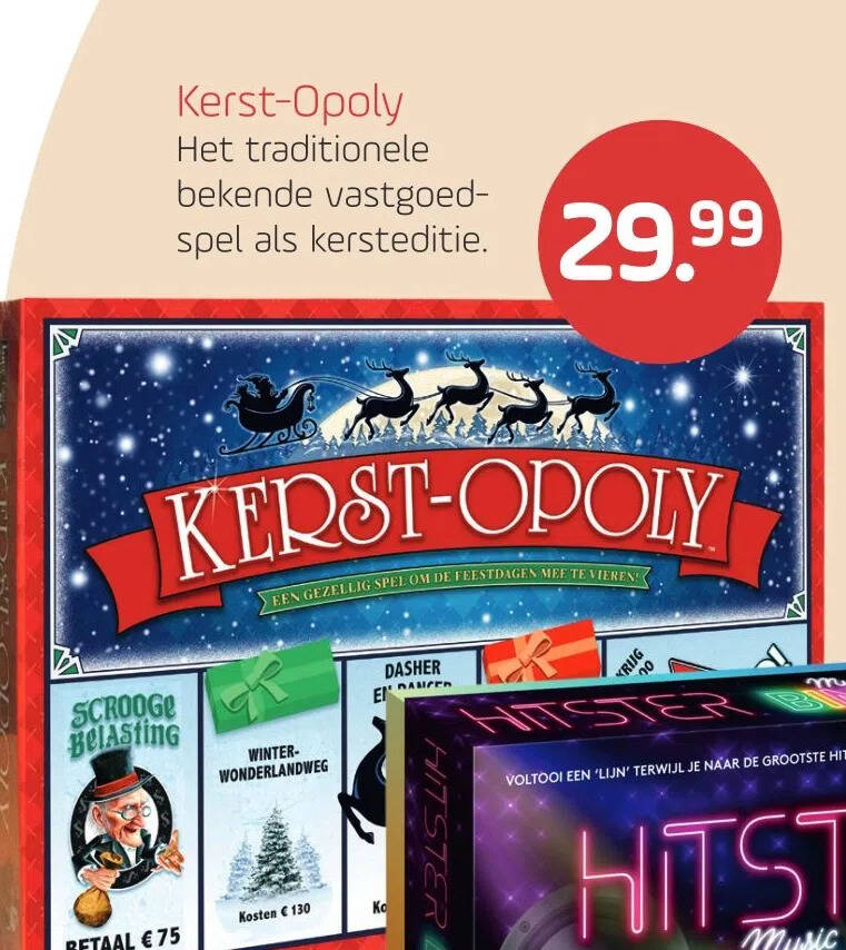 Kerst-Opoly aanbieding bij Coppelmans