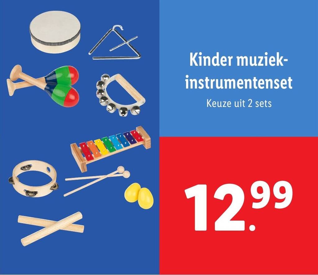 Kinder muziek- instrumentenset aanbieding bij Lidl Geldig van 18-11 ...