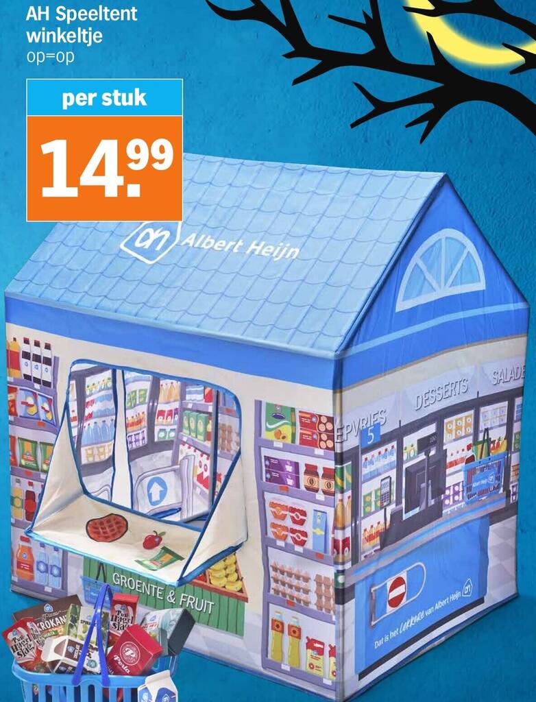 AH Speeltent winkeltje Per stuk aanbieding bij Albert Heijn