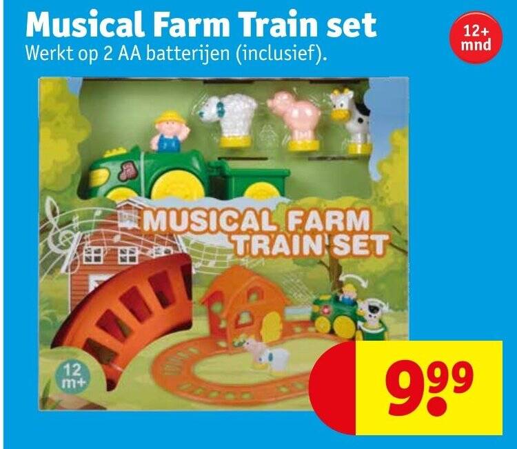 Musical Farm Train set aanbieding bij Kruidvat