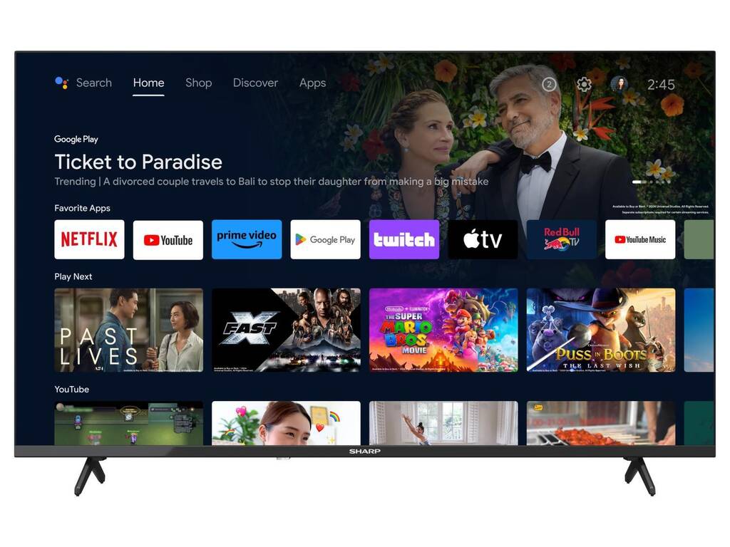 Sharp 40 inch Full HD Android Smart TV aanbieding bij Lidl