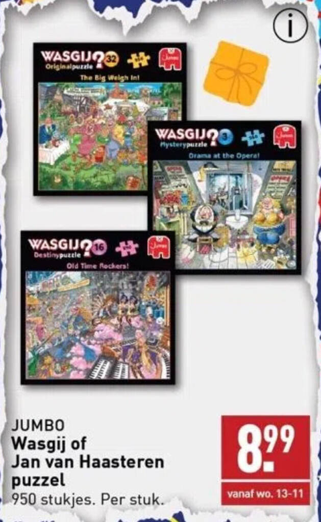 JUMBO Wasgij of Jan van Haasteren puzzel aanbieding bij ALDI