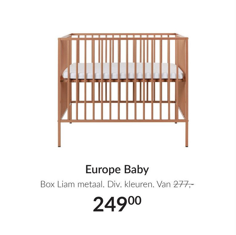 Europe Baby Box Liam metaal, Div, kleuren aanbieding bij Babypark