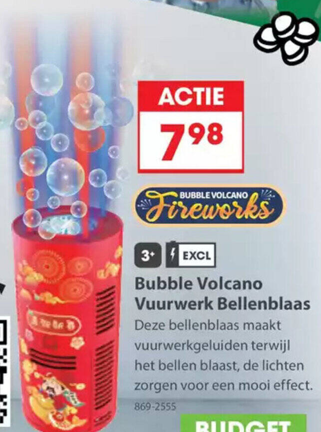 Bubble Volcano Vuurwerk Bellenblaas aanbieding bij Top1Toys
