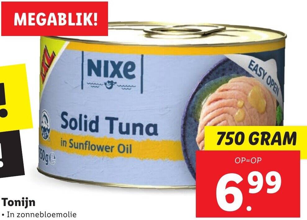 Tonijn 750 gram aanbieding bij Lidl