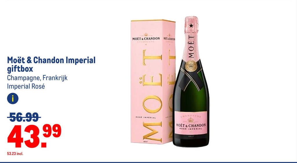 Moët & chandon imperial giftbox aanbieding bij Makro € 43,99 Geldig van 20-11-2024